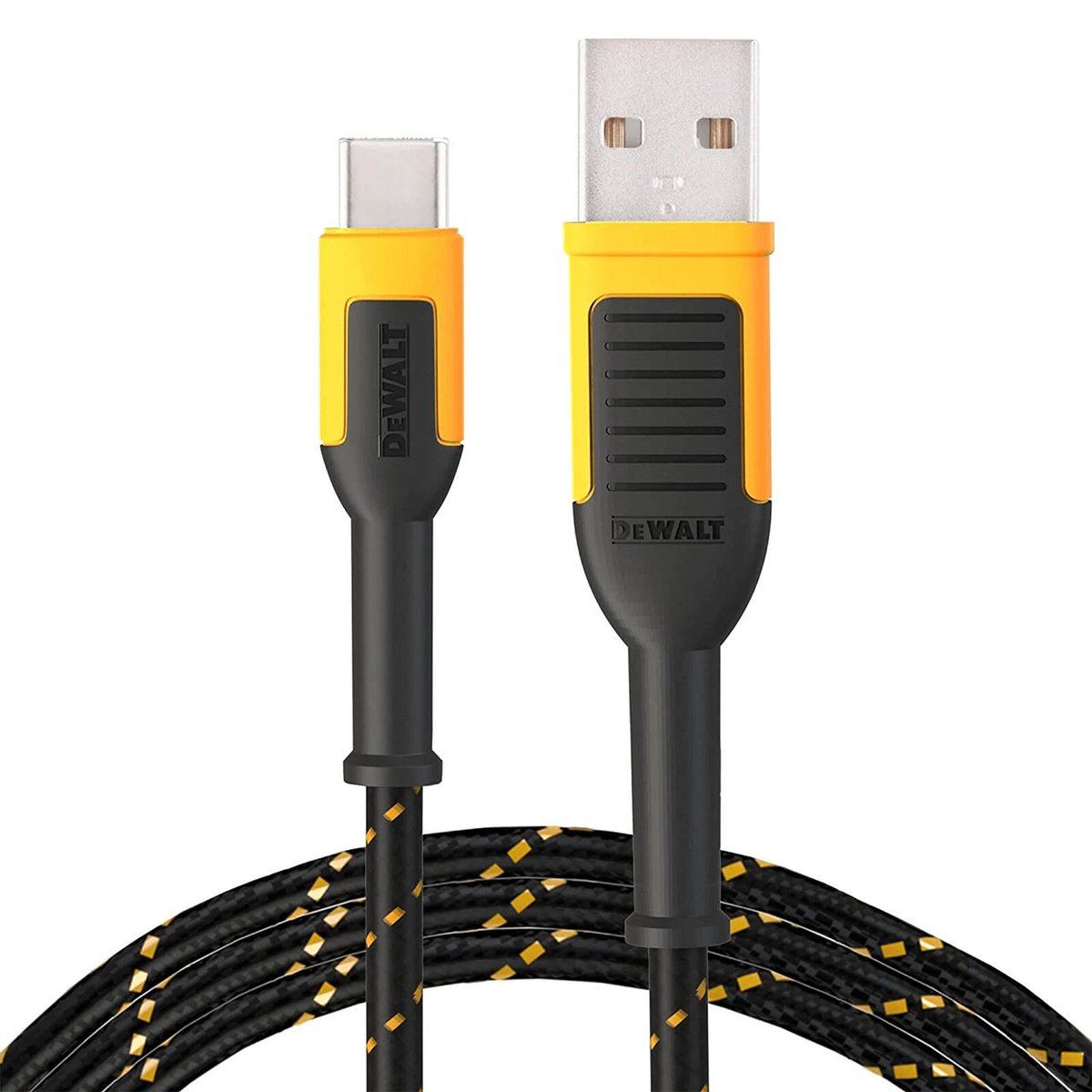 DeWALT 1.2m USB-C To USB Charging Cable Reinforced With Kevlar ...