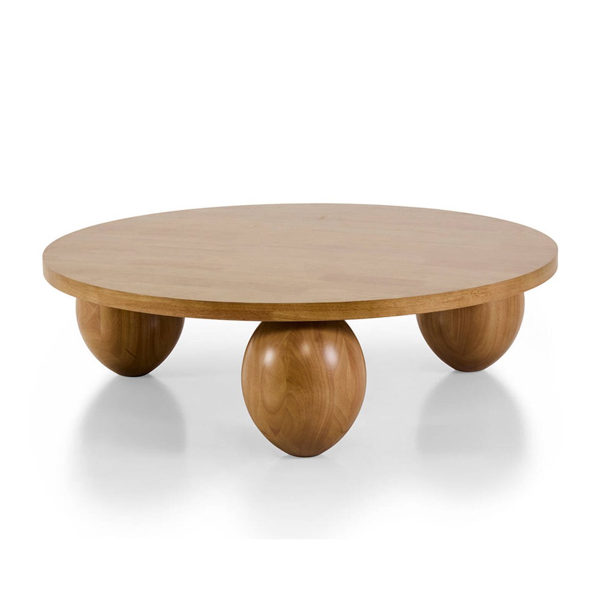 Oakdale Round Indoor Timber Coffee Table - Bunnings Australia