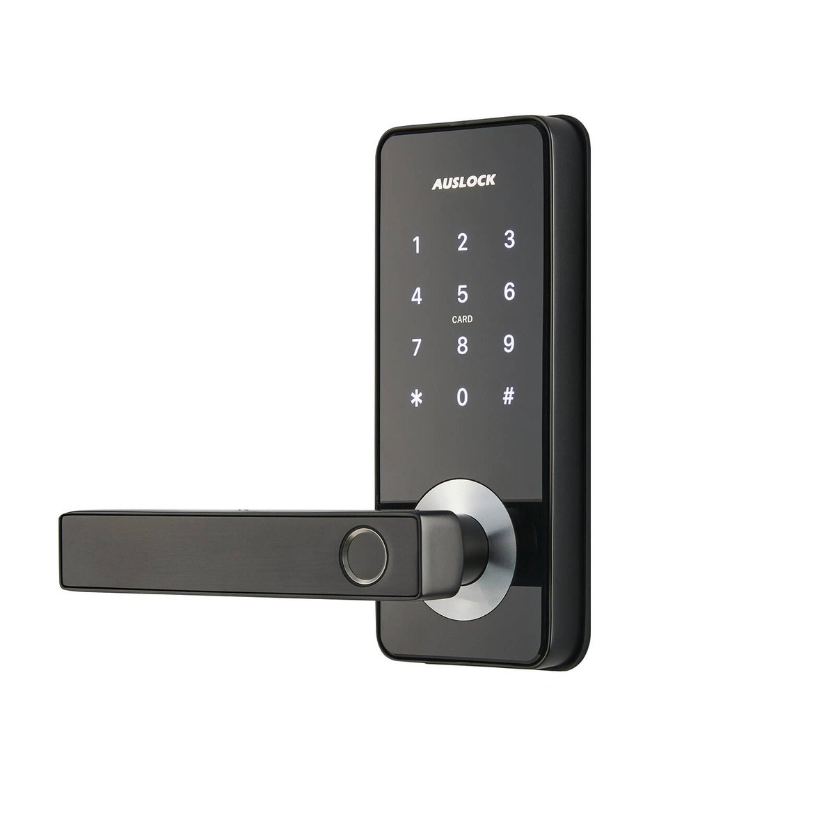 Auslock Black Handy Series Fingerprint Smart Door Lock - Bunnings Australia
