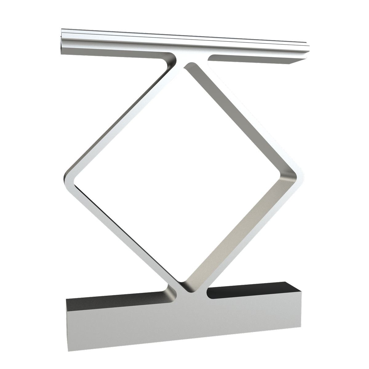 Peak Silver Aluminium Deck Balustrade Decorative Handrail Spacer - 4 ...