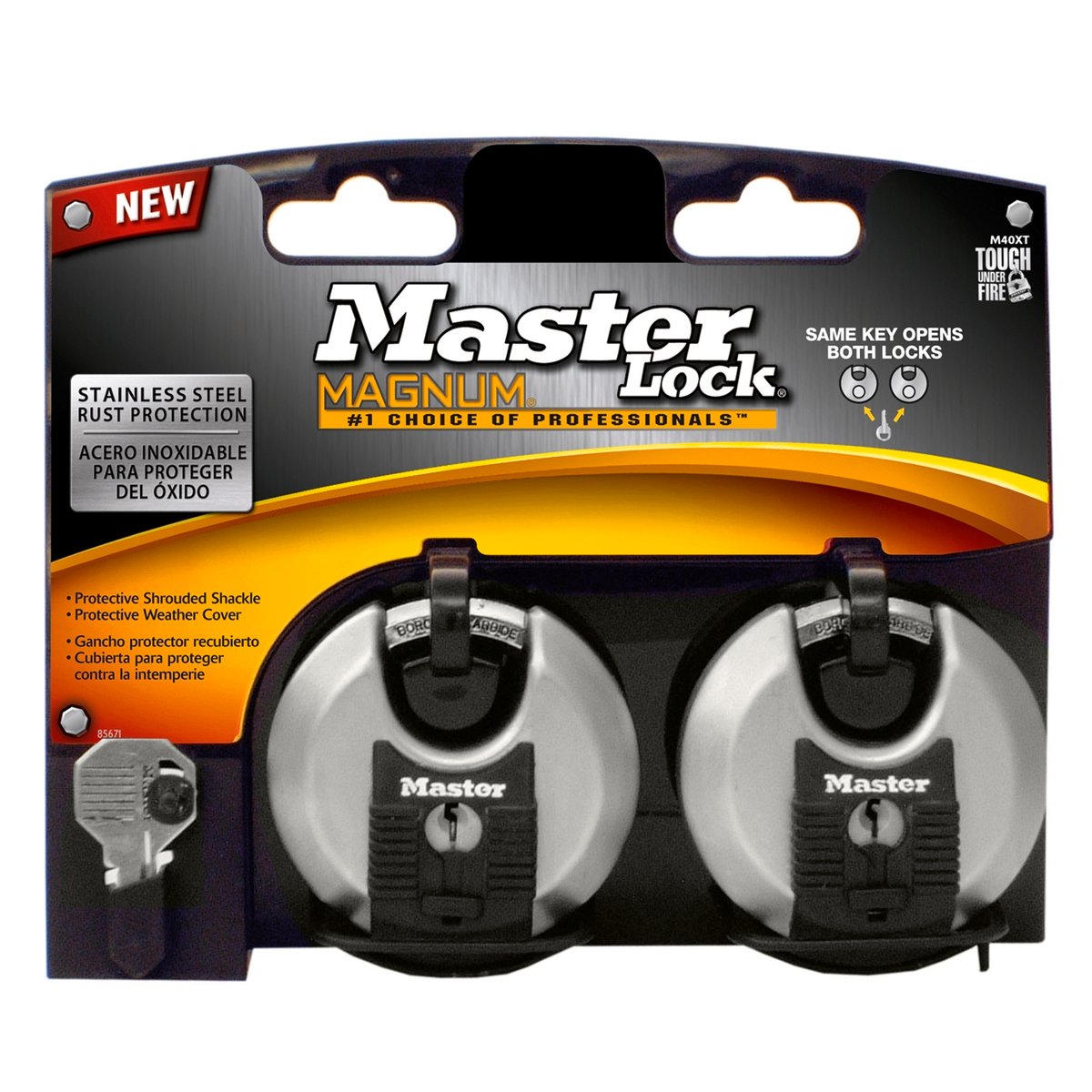 Master Lock Magnum 70mm Shrouded Disc Padlock 2pk - Bunnings New Zealand