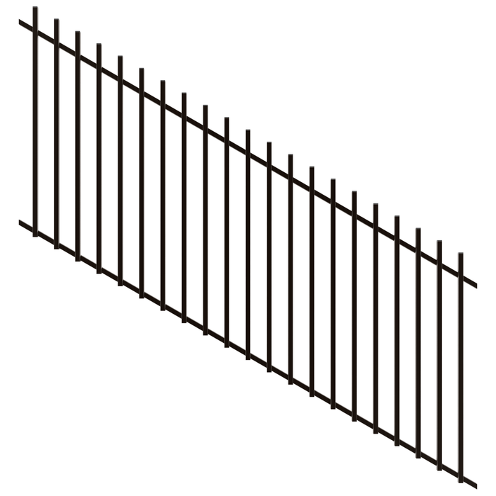 ProtectorAl 1201-2400 x 1200W x 1200H Satin Black Radiator Pool Fence ...