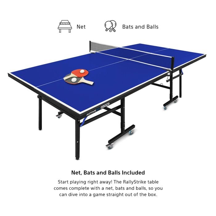 ActiveGo RallyStrike Folding Table Tennis Ping Pong Table - Bunnings ...