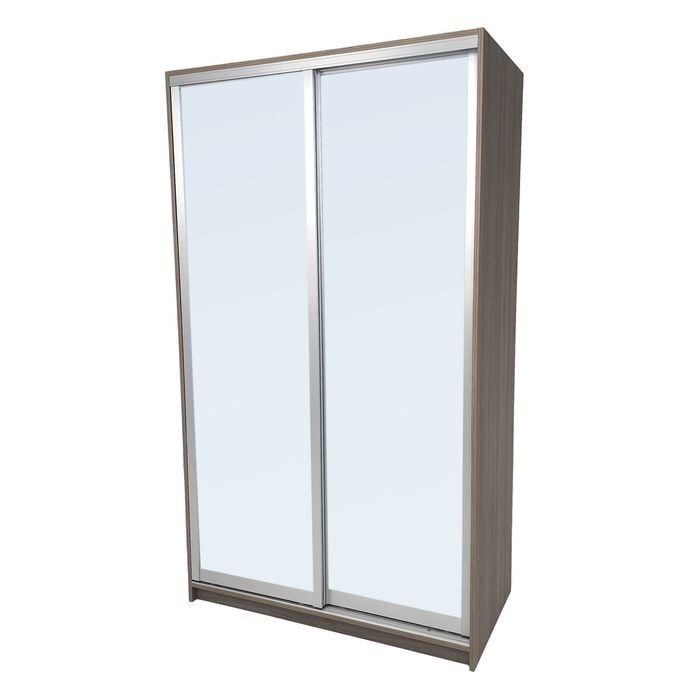 Bedford 1150mm 2 Door Sliding Robe Bundle with White Glass Doors ...