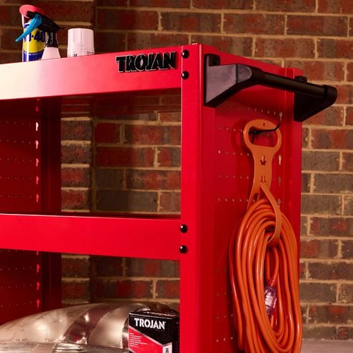 Trojan 3 Tier Pegboard Service Cart - Bunnings Australia