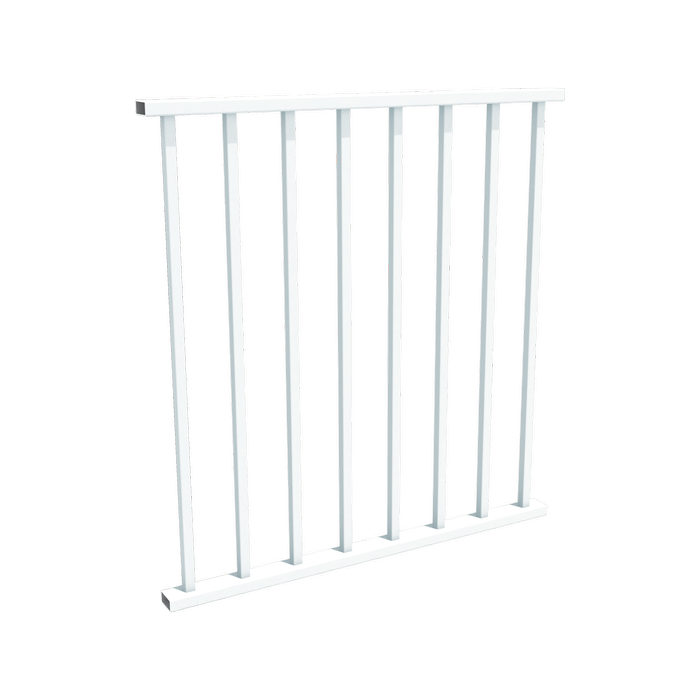 ProtectorAl 350 - 900 x 950mm Pearl White Aluminium Flat Top Square ...