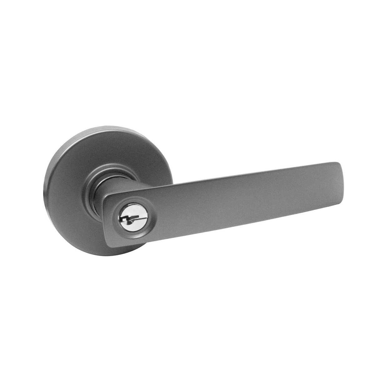 Neue Aurora Entrance Key-In-Lever Set Satin Graphite - Bunnings Australia