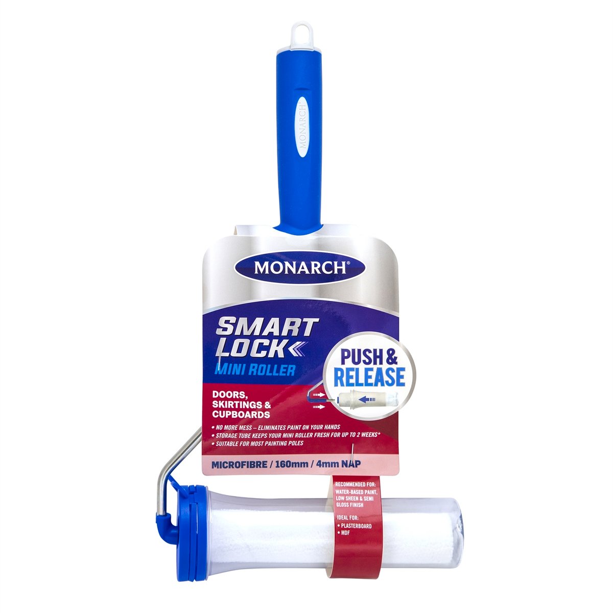 Monarch 160mm Microfibre Short Frame Mini Roller - Bunnings Australia