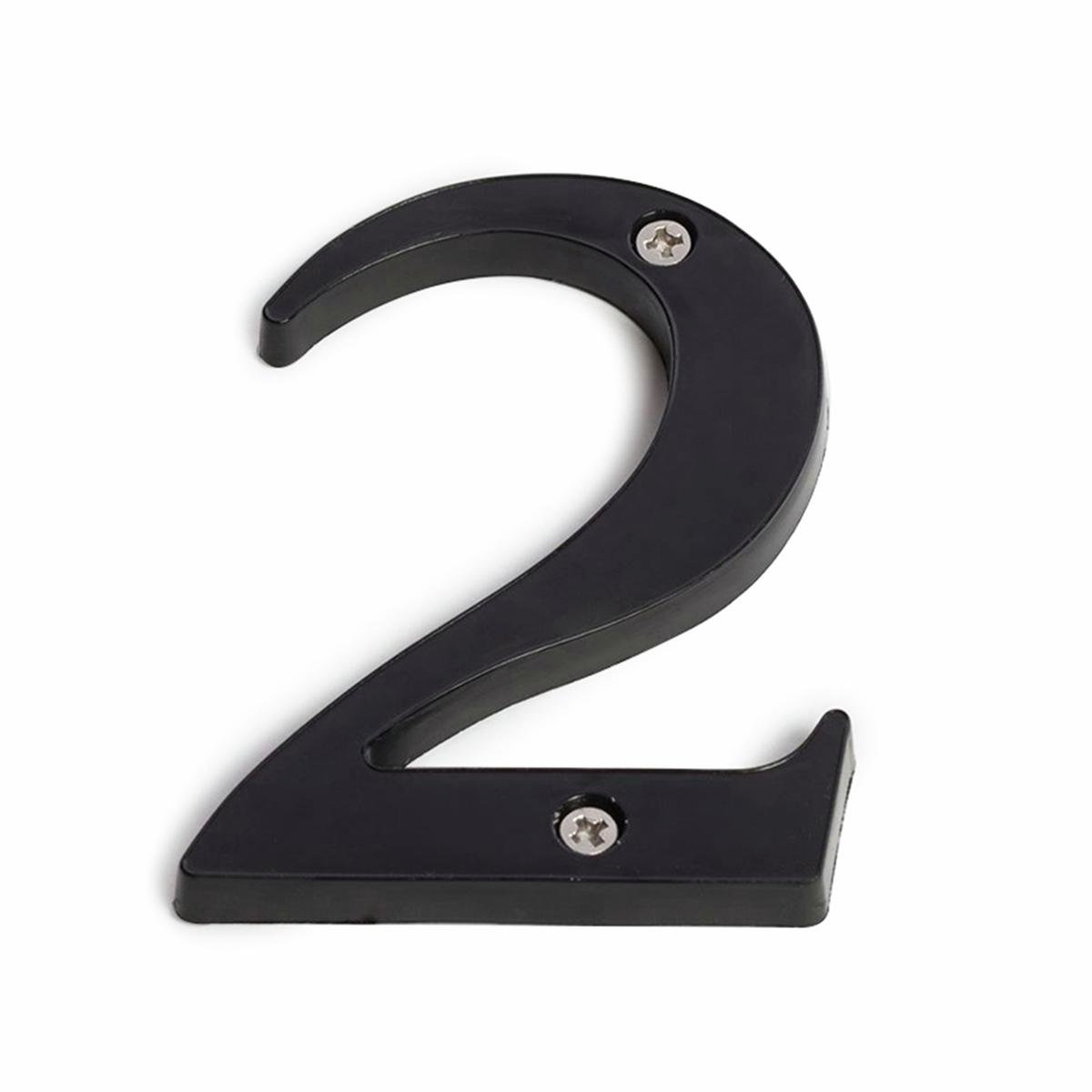 Sandleford 85mm Black Plastic House Number 2 - Bunnings Australia