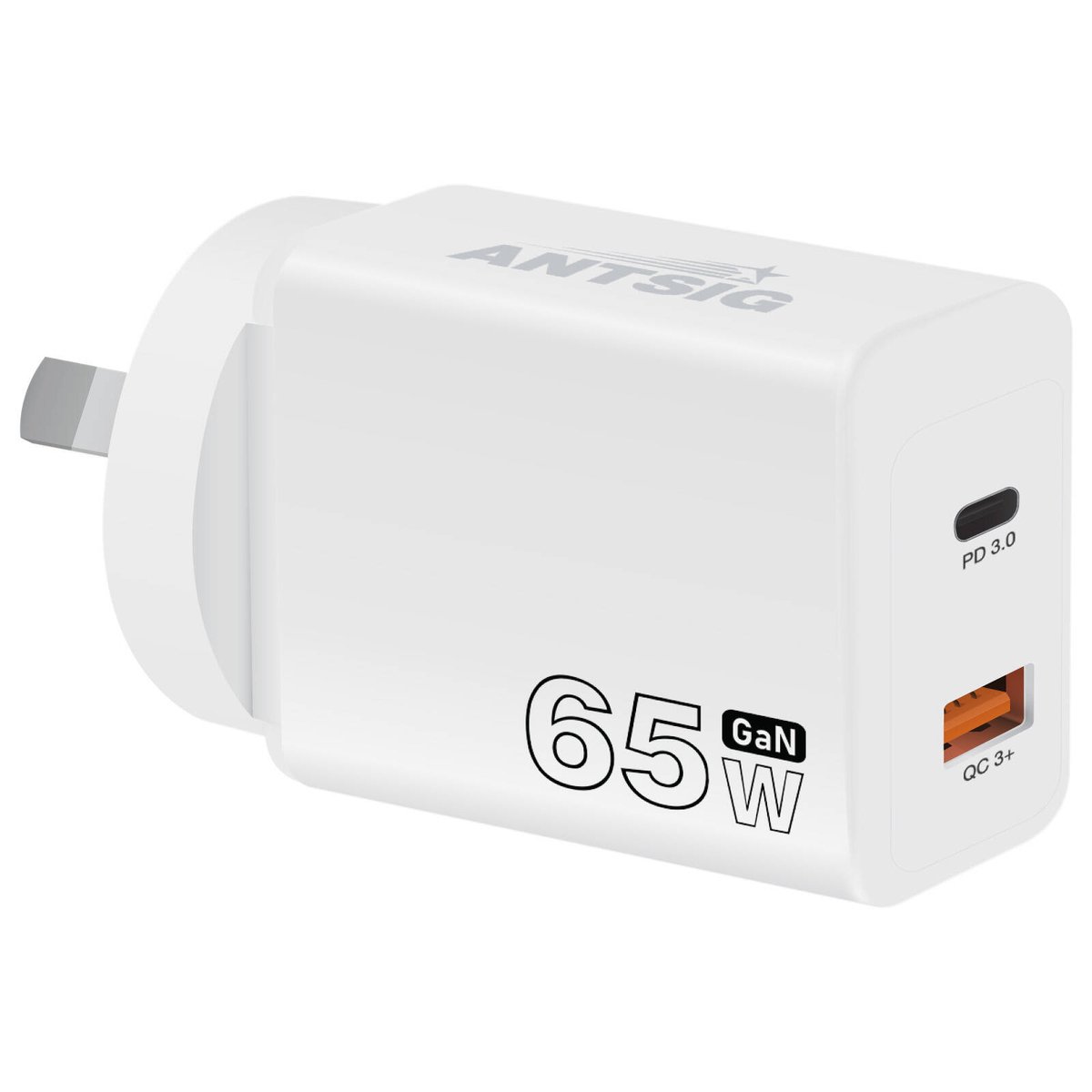 Antsig 65W 2-Port USB GaN Wall Charger - Bunnings Australia