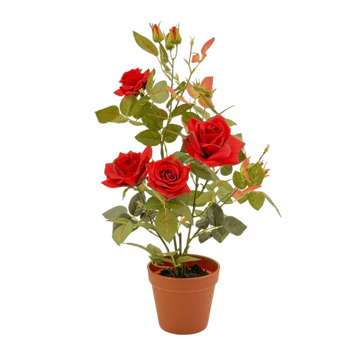 UN-REAL 54cm Red Rose Artificial Plant - Bunnings Australia