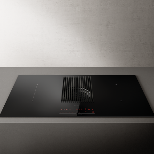 Elica 83cm Prime Downdraft Induction Cooktop 850m3/hr Ducted Black ...