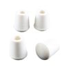 Surface Gard 6mm White Round External Rubber Chair Tips - 4 Pack ...