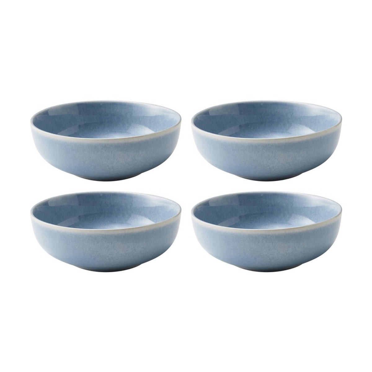 4pk Ecology Element Kitchenware Bowl Sky Light Blue Stoneware 18cm ...