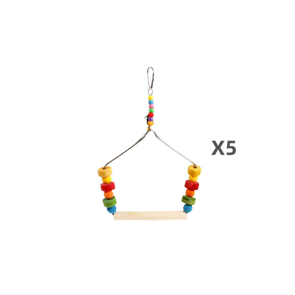 YES4PETS 5X Small Bird Swing 23x15cm - Bunnings Australia
