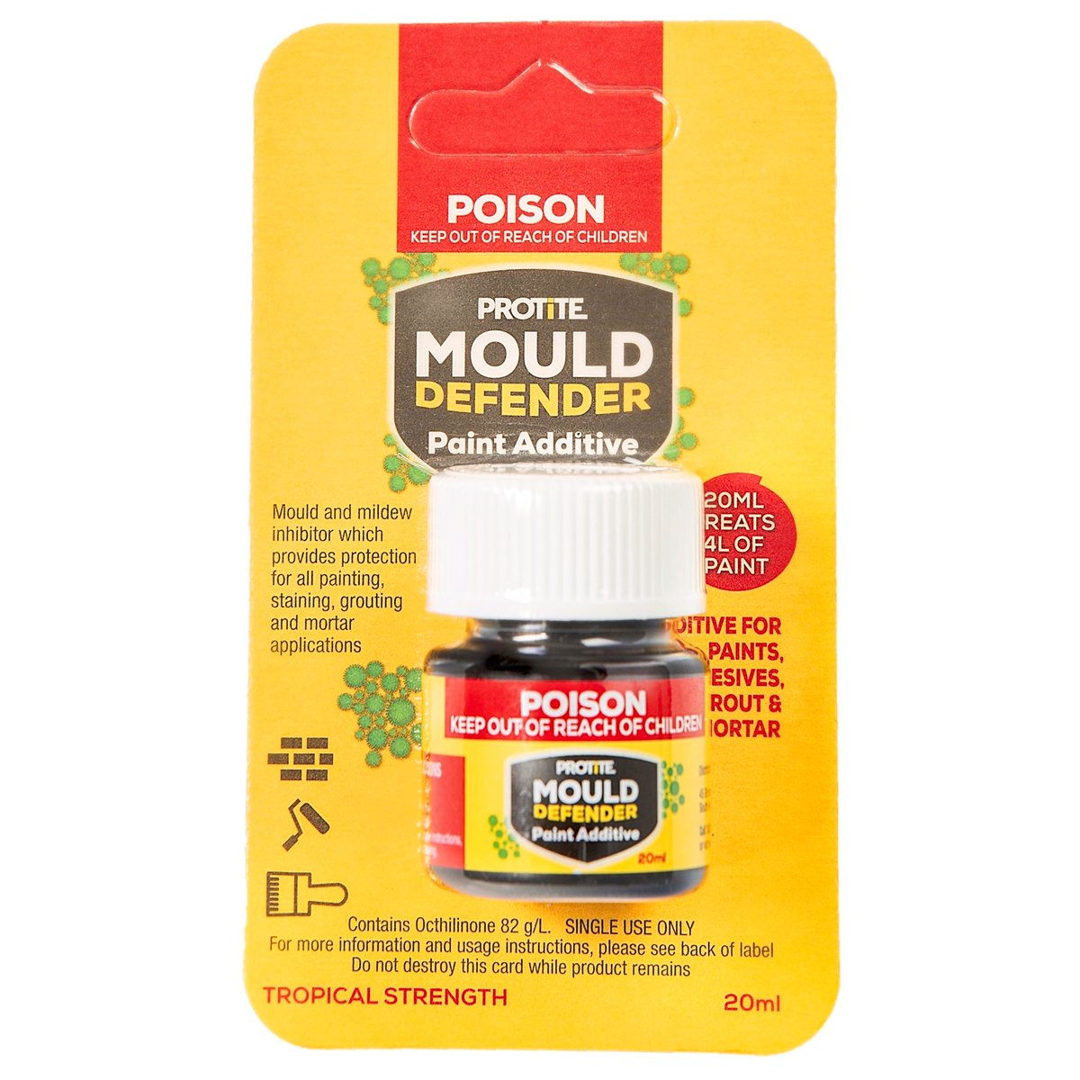 Protite 20ml Mould Defender Paint Additive - 20ml - Bunnings Australia