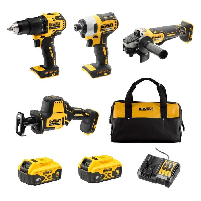 DeWALT 18V XR 5.0Ah 4 Piece Combo Kit DCZ409P2-XE - Bunnings New Zealand