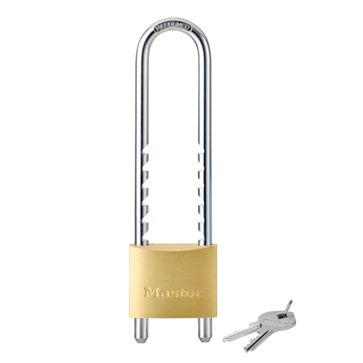 MasterLock 50mm Solid Brass Adjustable Shackle Padlock - Bunnings Australia