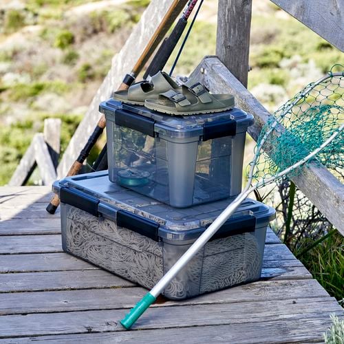 Ezy Storage 32L Waterproof IP67 Grey Storage Container - Bunnings Australia