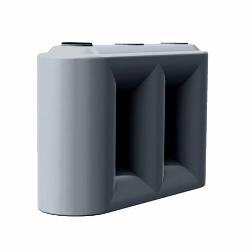 Clark 5000L Poly Slim Water Tank - Slate Grey - Bunnings Australia