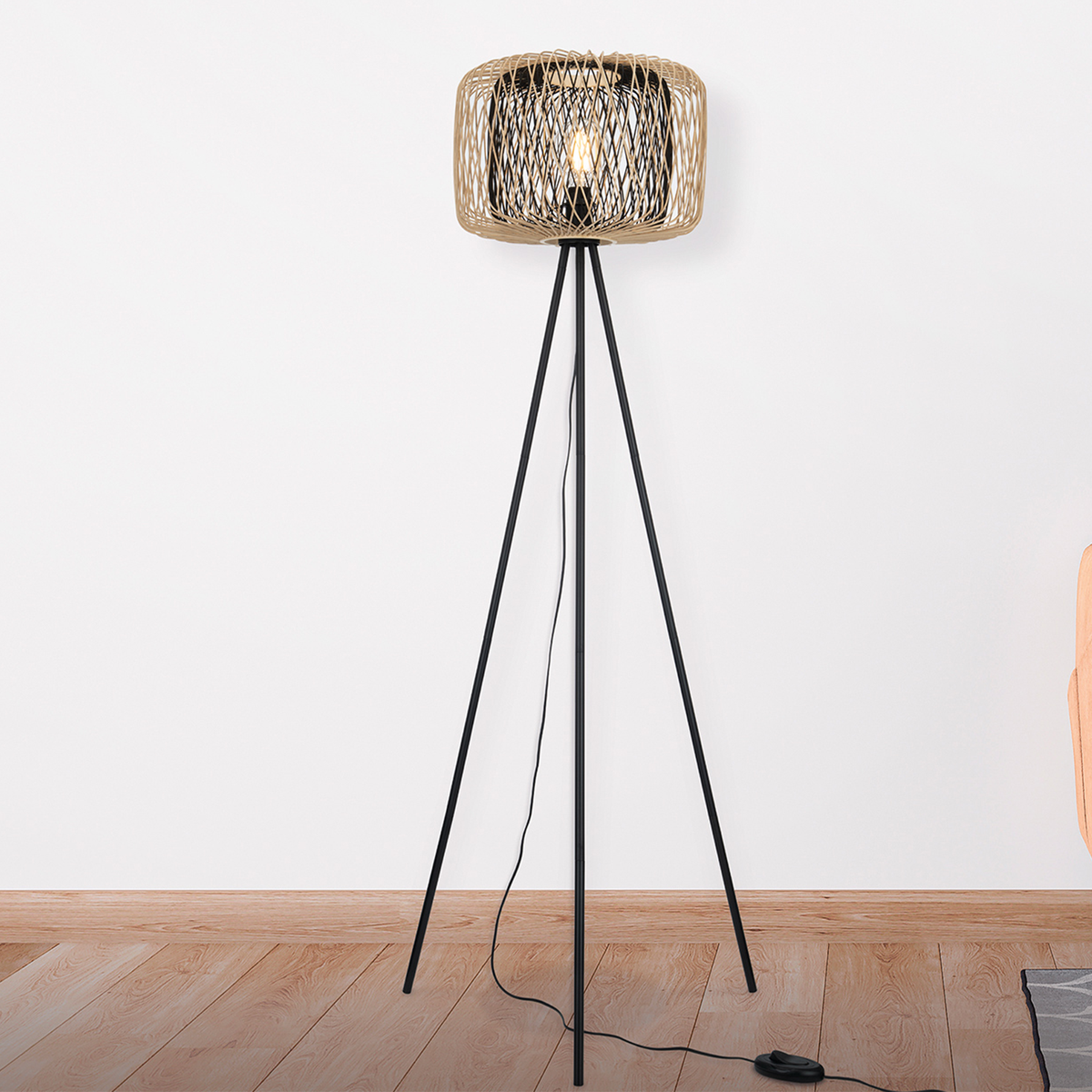 Verve Design Emma Double Layer Shade Floor Lamp - Bunnings Australia