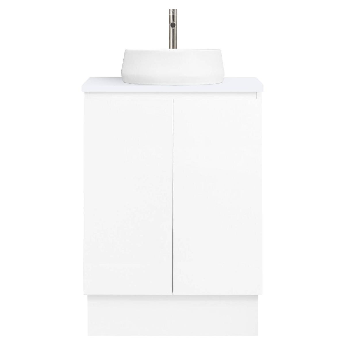 CIBO 600mm White Nordic Full Height Bathroom Vanity With Pod White ...