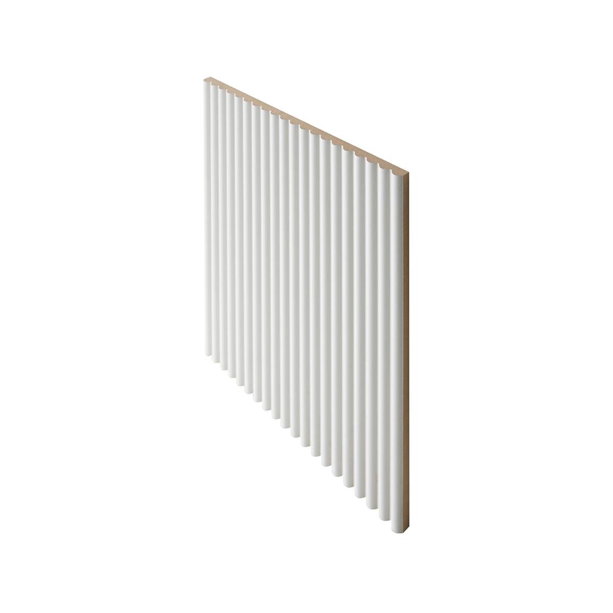 900 x 1200mm 12mm Lining Panel White MDF Primed Demi Round 20mm ...