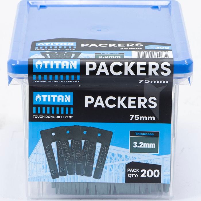 Titan 3.2 x 75mm 200 Piece Green Window Packers - Bunnings Australia