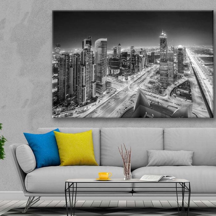 City Sky View B&W Photograph Print 100% Australian Made 150x100cm ...
