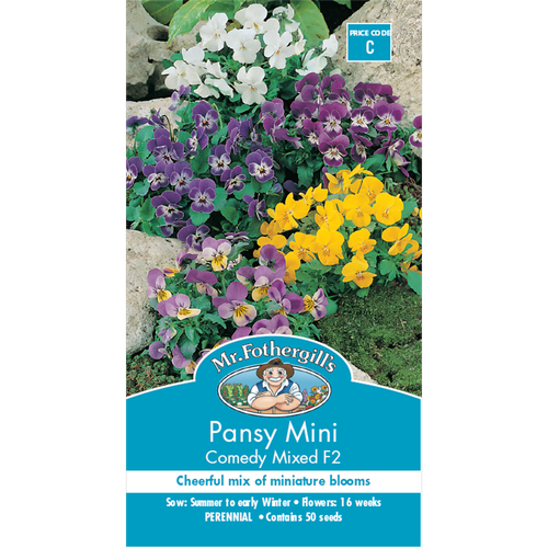 Mr Fothergill's Mini Pansy Flower Seeds - Bunnings Australia