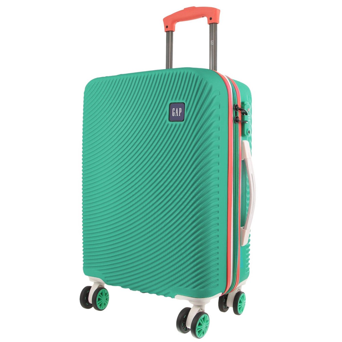 GAP Stripe Hard-Shell Cabin Suitcase TSA Lock Luggage 56x35cm Turquoise ...