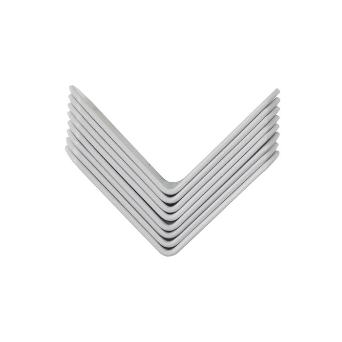 Carinya 50 x 50 x 20 x 1.8mm White Reinforcing Angle Bracket - 8 Pack ...