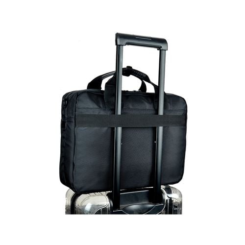 AGVA 16" Resilient Multi-compartment Briefcase Black - Bunnings Australia