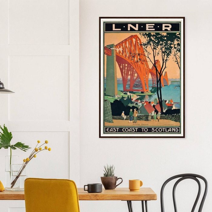 Galrie Captivating Forth Bridge Vintage Travel Poster of Scotland's ...