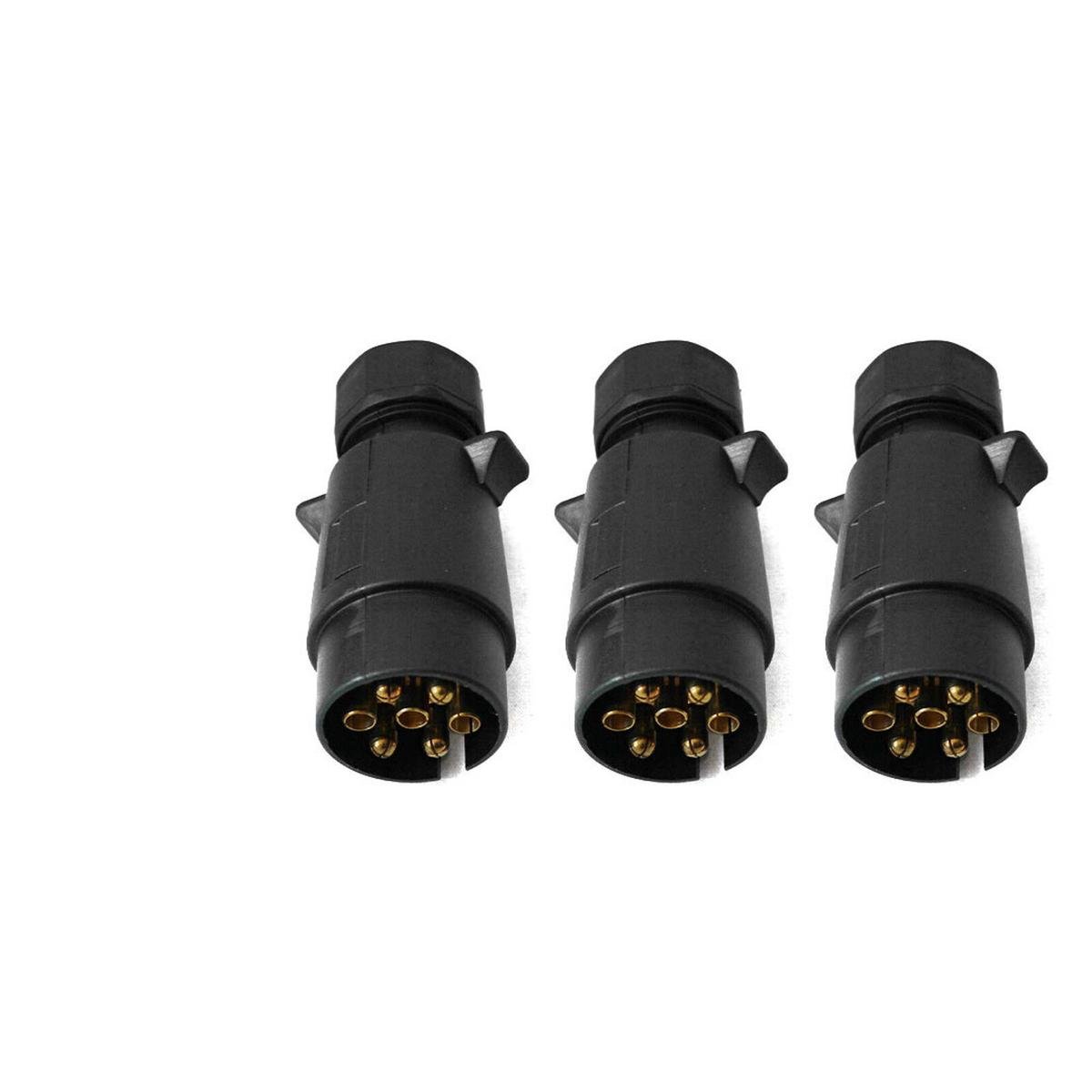 Elinz Trailer Plug 7 PIN Large Round Plastic Connector Adaptor Socket ...