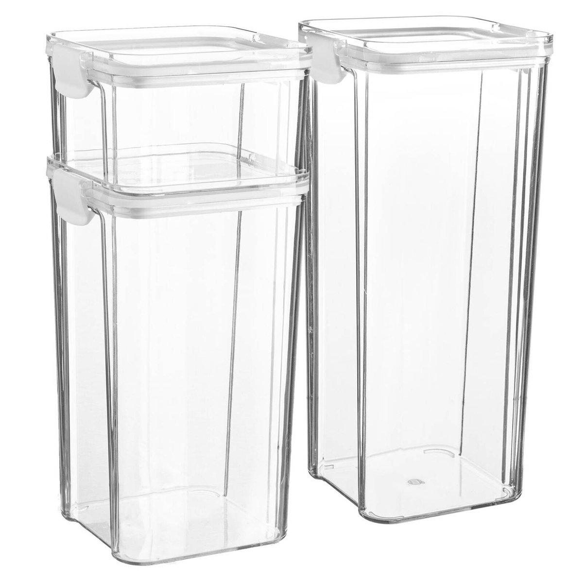 3 Piece Food Containers Set - 3 Sizes - White - Bunnings Australia