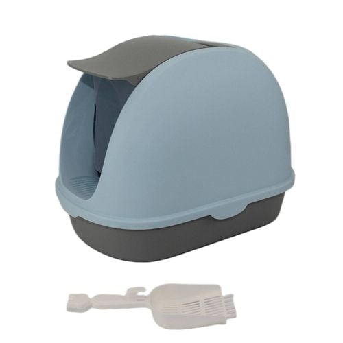 YES4PETS Portable Hooded Cat Toilet Litter Box Tray House with Handle ...