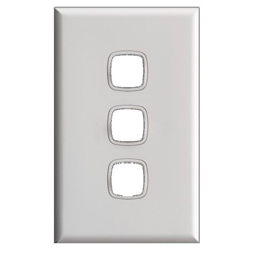 HPM Excel 3 Gang Coverplate White - Bunnings New Zealand