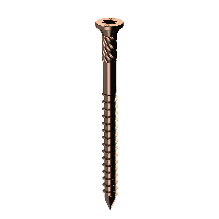 Bremick 12g x 50mm Bronze T20 304 Stainless Steel Deck Screws SPTRTC5 ...