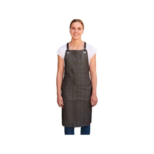 Salisbury & Co Hampstead Cross Back Apron Black - Bunnings Australia