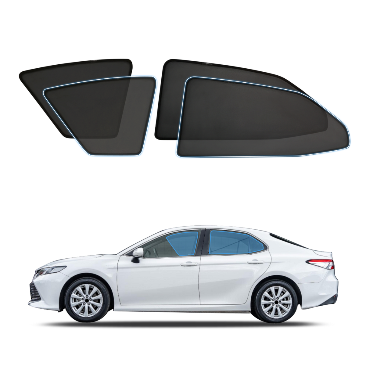 AUSGO Magnetic Window Sun Shade for Toyota Camry 2017-2024 4-piece Set ...