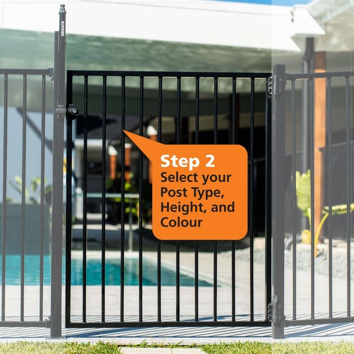 ProtectorAl 2400 x 1200mm Pearl White Aluminium Flat Top Pool Fence ...