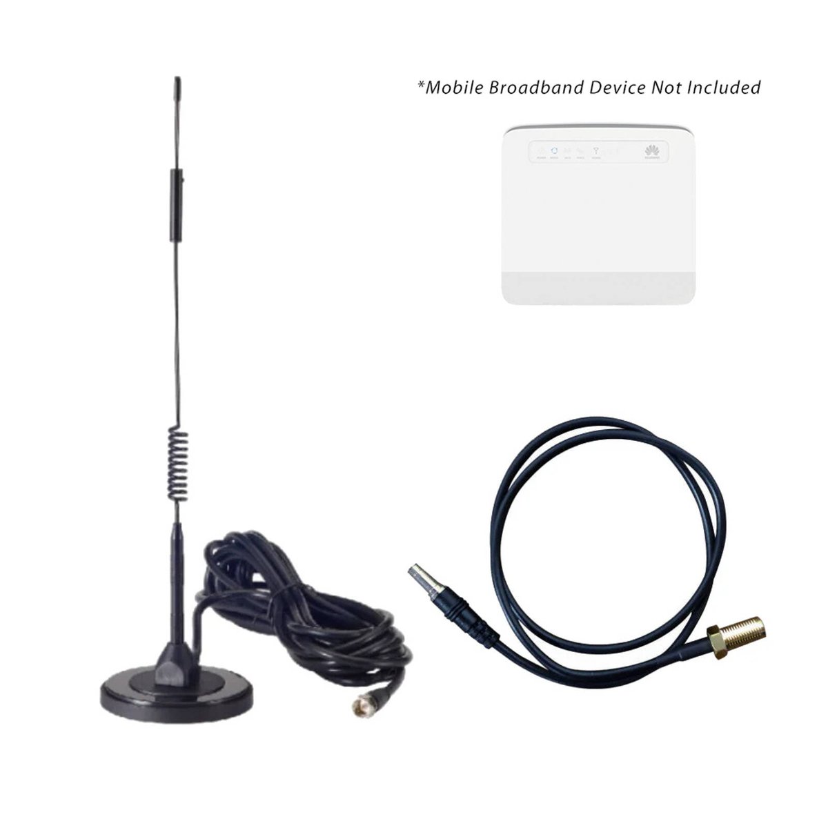 Optus 4G LTE WiFi Router (Huawei E5186) Magnetic Base Mobile Antenna ...