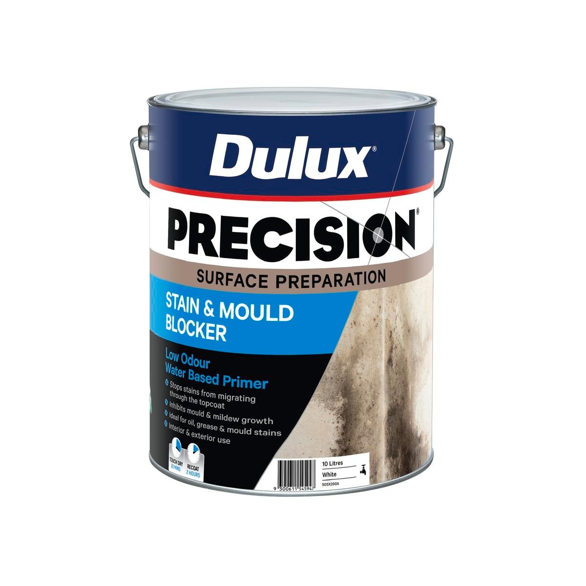 Dulux 10L PRECISION Stain & Mould Blocker - Bunnings Australia