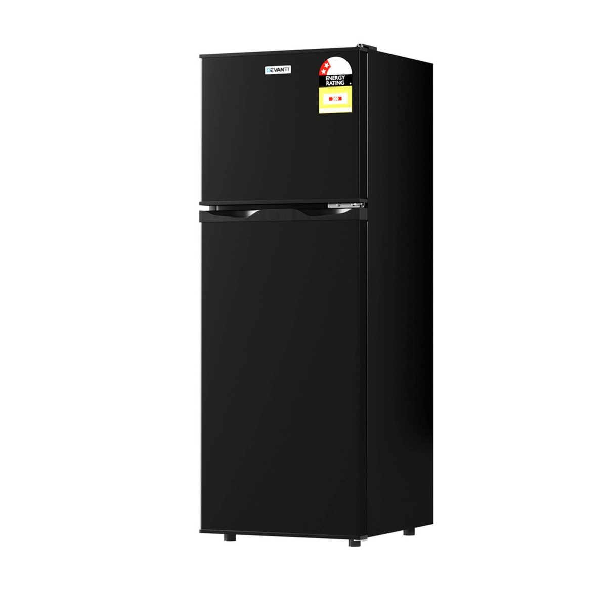 Devanti 122L Bar Fridge Two Door Mini Fridge with Freezer Black ...